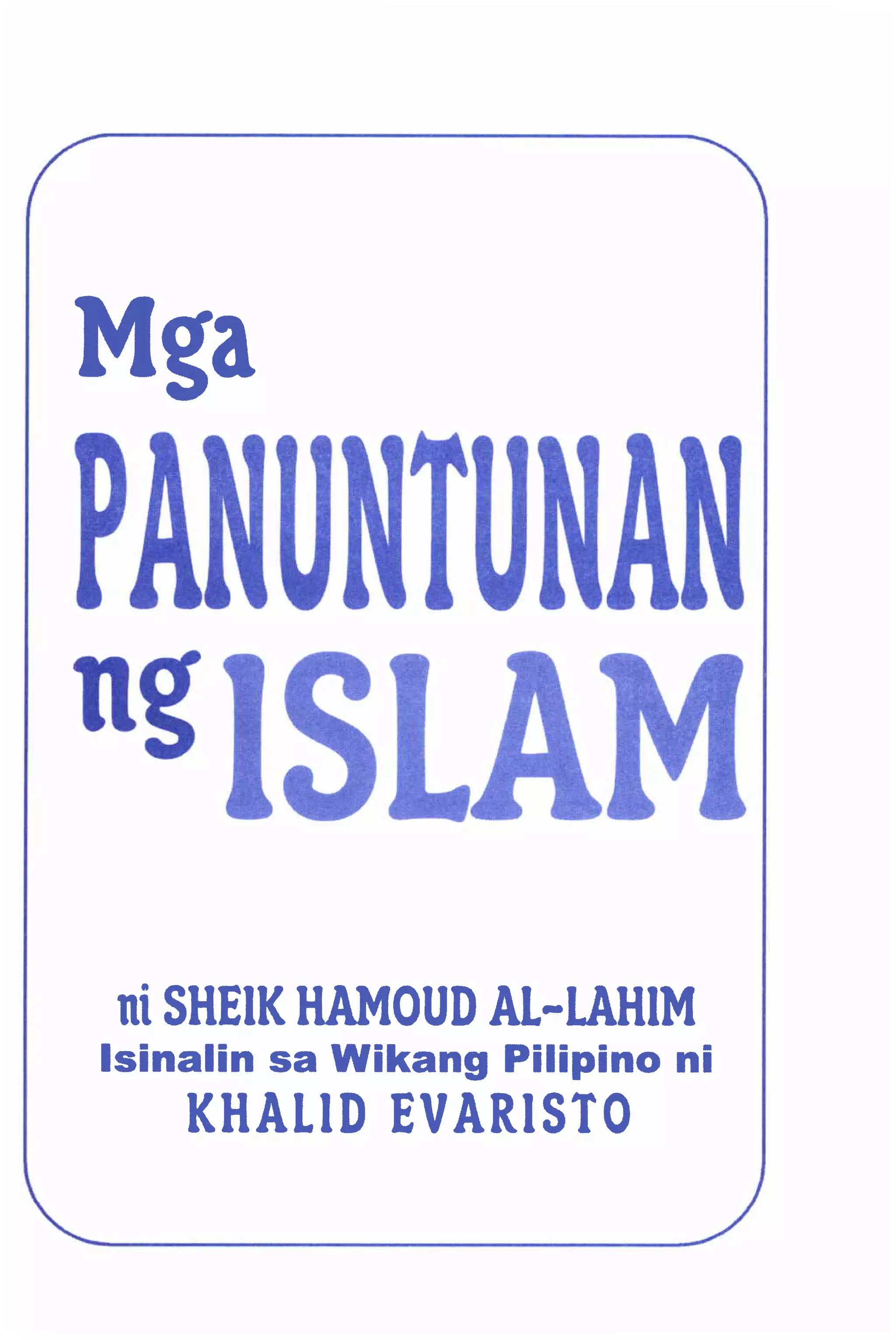 Principles of islam, tagalog | PDF | Mental Health | Diseases and ...