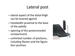 Principles of knee arthoscopy | PPTX