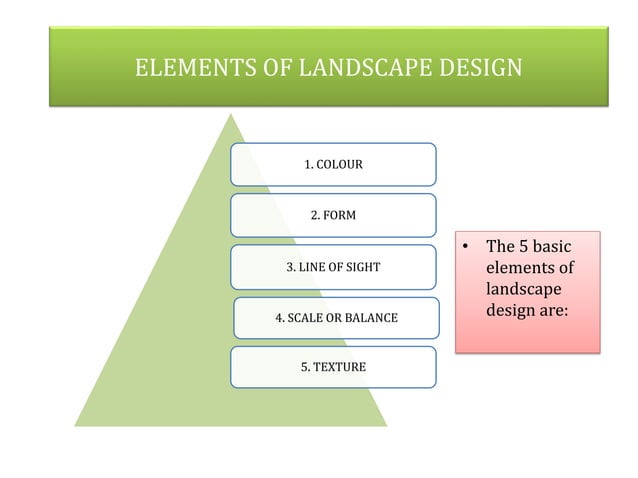 Principles of landscape | PPTX