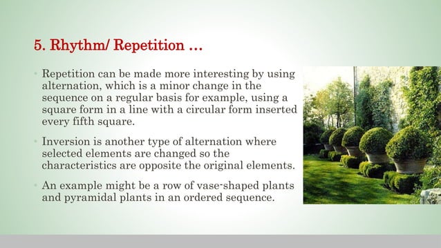 Principles of Landscape Design.pptx | Photography | Arts and Crafts