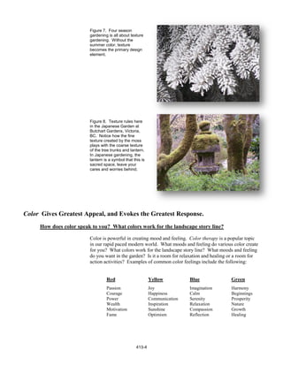 Principles of Landscape Design | PDF