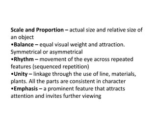 Principles of landscape design | PDF