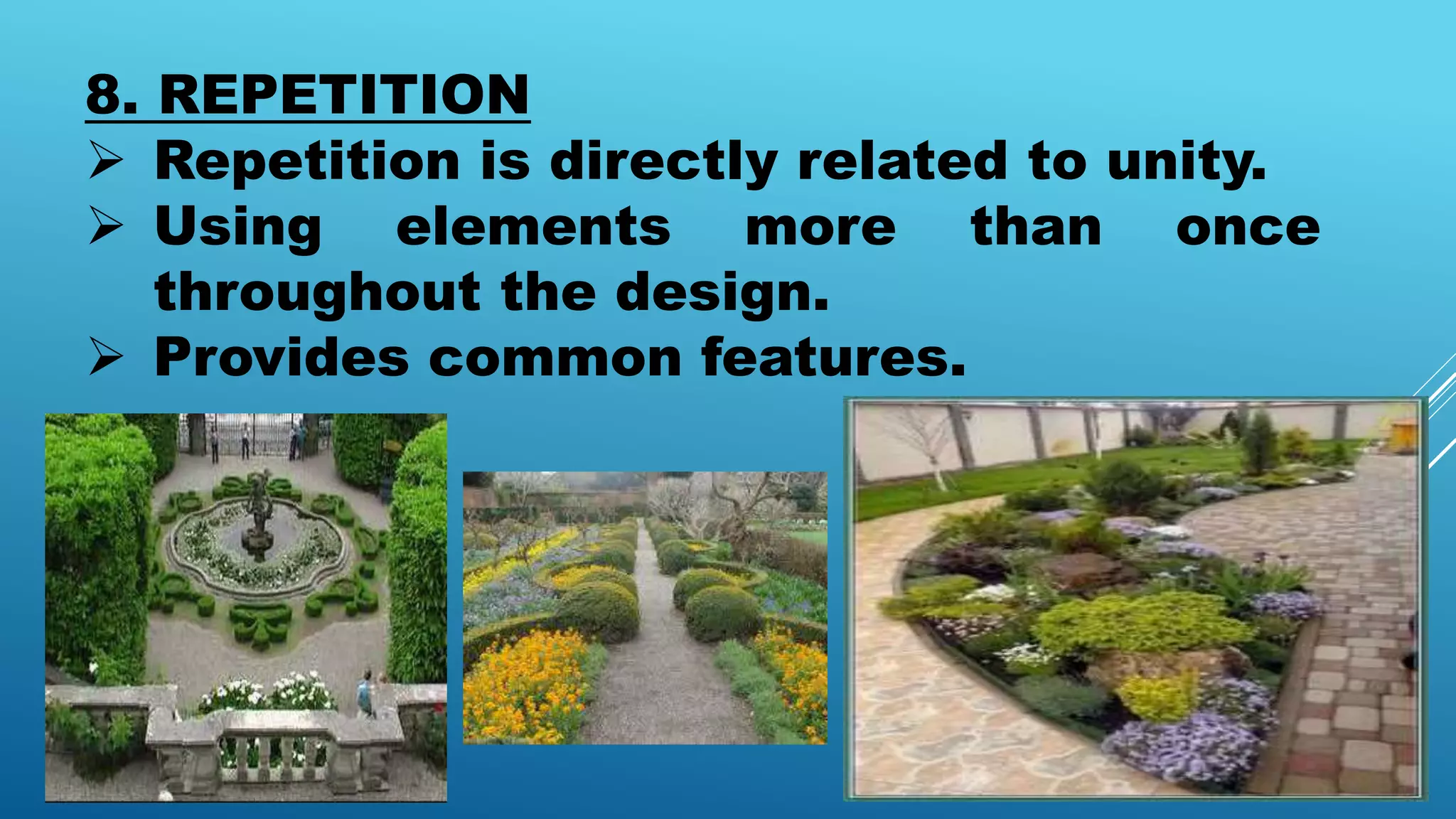 Principles of landscaping | PPTX | Landscaping | Home & Garden