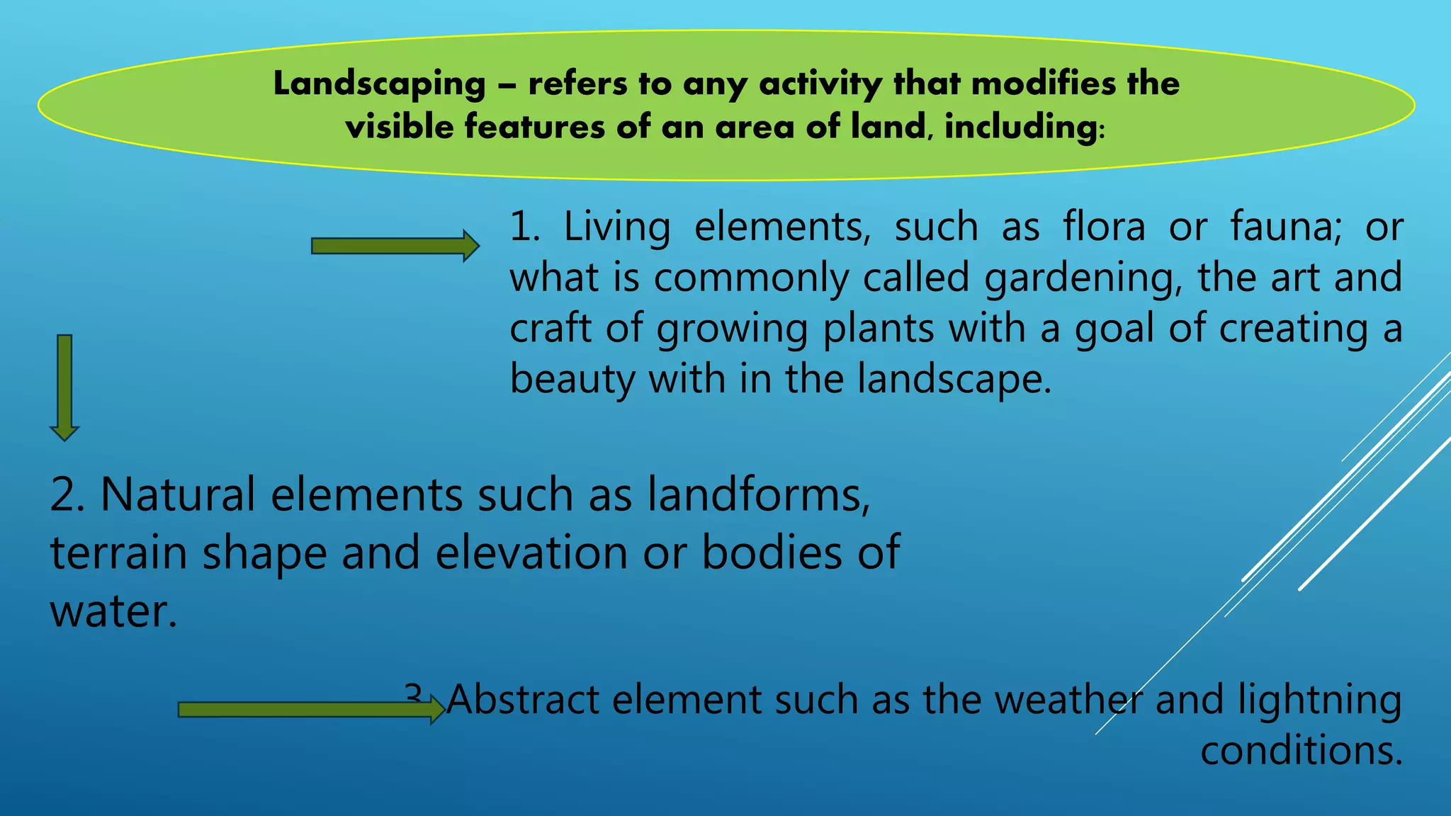 Principles of landscaping | PPTX