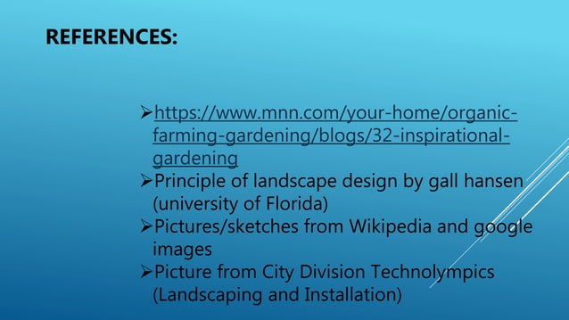 Principles of landscaping | PPTX | Landscaping | Home & Garden