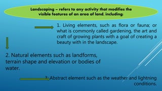 Principles of landscaping | PPTX