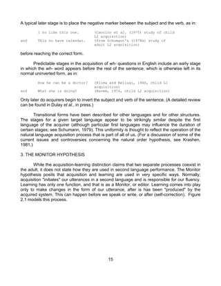 Principles of language acquisition | PDF