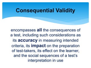 Language Testing : Principles of language assessment | PPTX