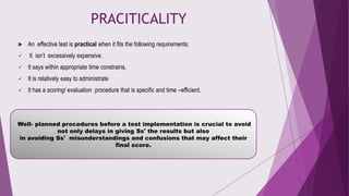 Principles of language assessment | PPTX