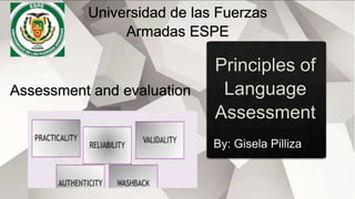 Principles of Language assessment | PPTX
