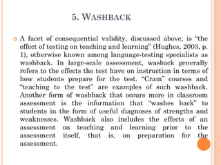 Principles of Language Assessment | PDF