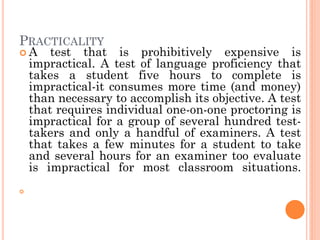 Principles of Language Assessment | PDF