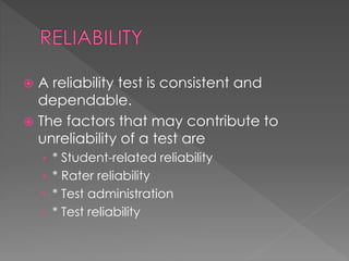 Principles of language assessment ( evaluation of language teaching) | PPTX