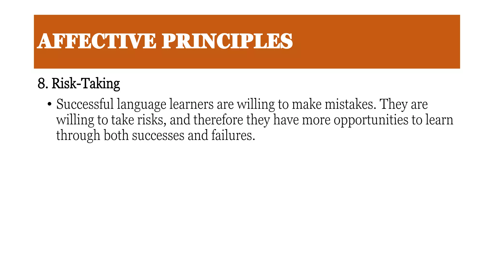 Principles of Language Learning | PPT