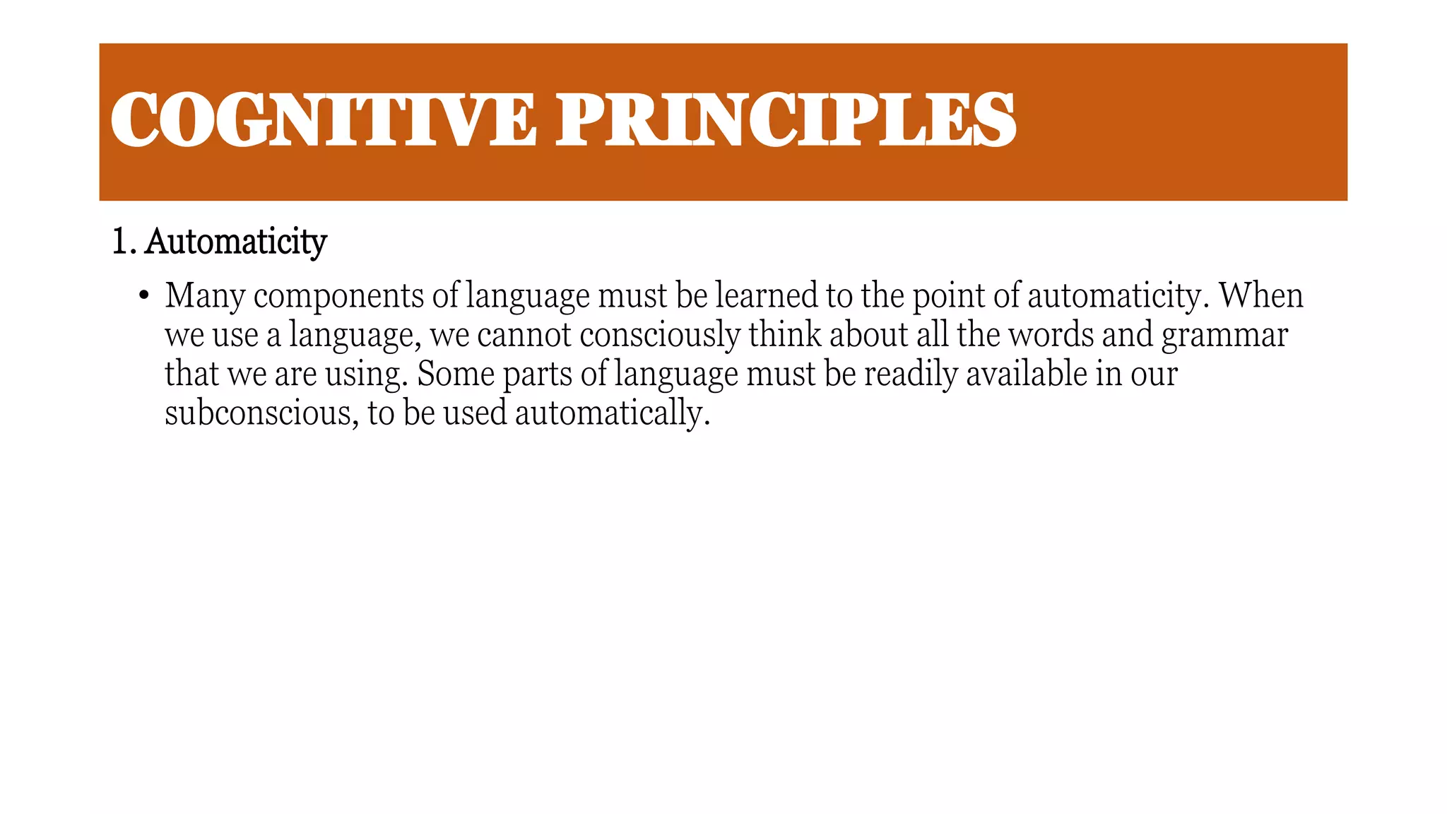 Principles of Language Learning | PPT