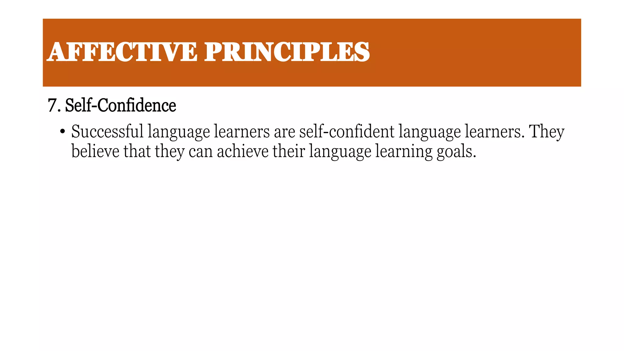 Principles of Language Learning | PPT