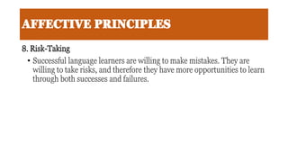 Principles of Language Learning | PPT