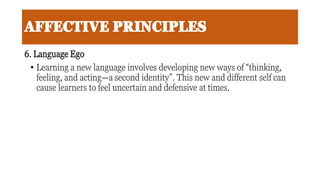Principles of Language Learning | PPT