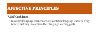 Principles of Language Learning | PPT