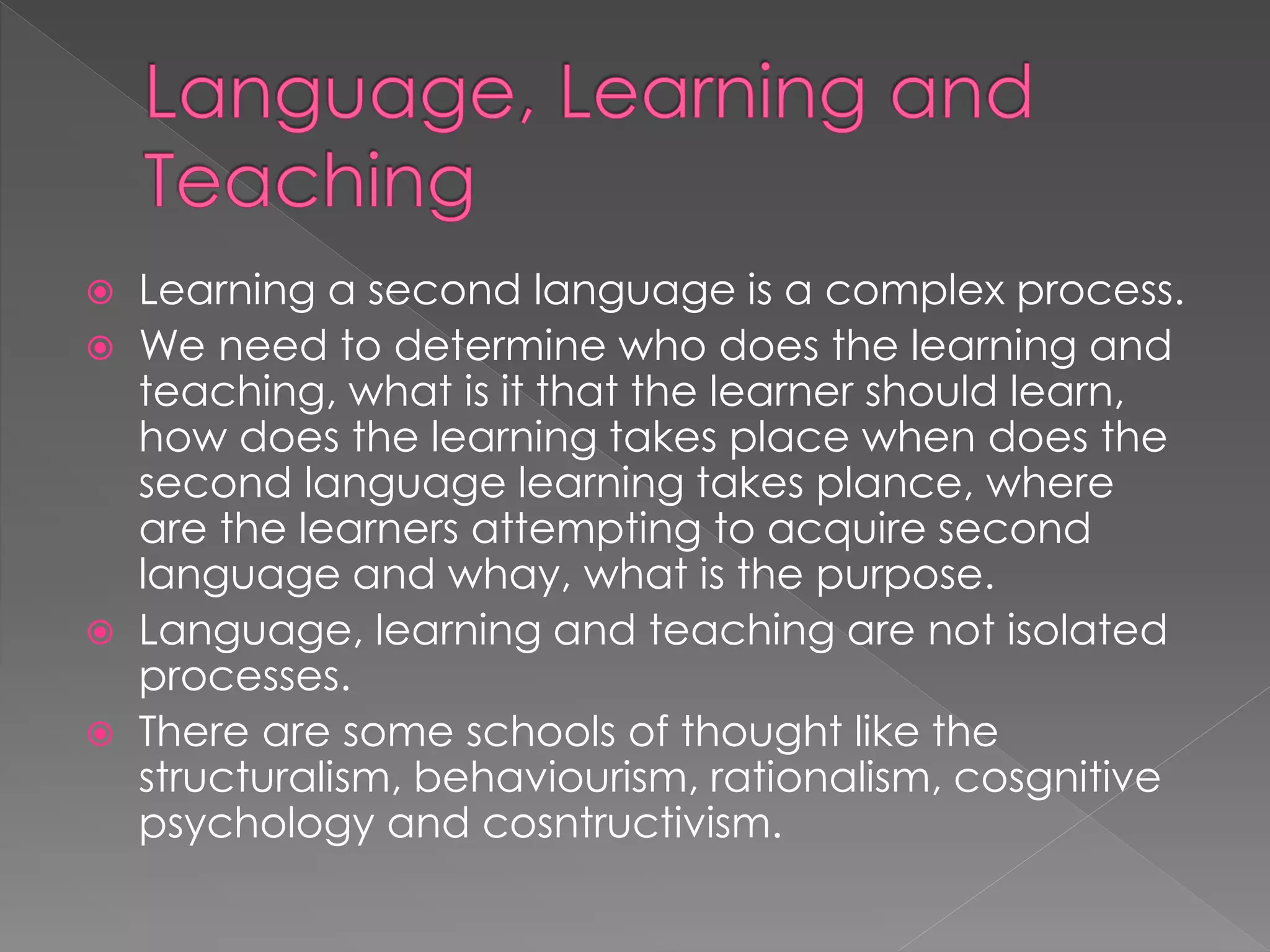 Principles of language learning and teaching | PPT