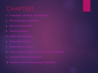Principles of language learning and teaching | PPTX