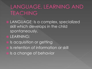 Principles of language learning and teaching | PPT