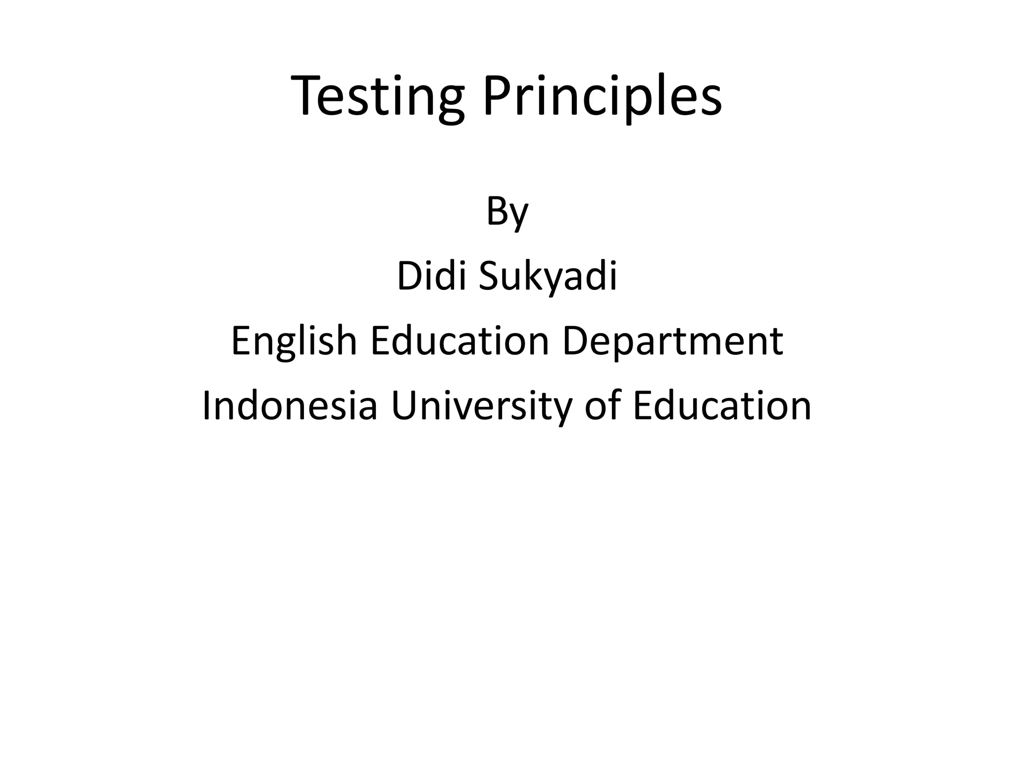 Principles_of_language_testing.ppt | Standardized Testing | Educational ...