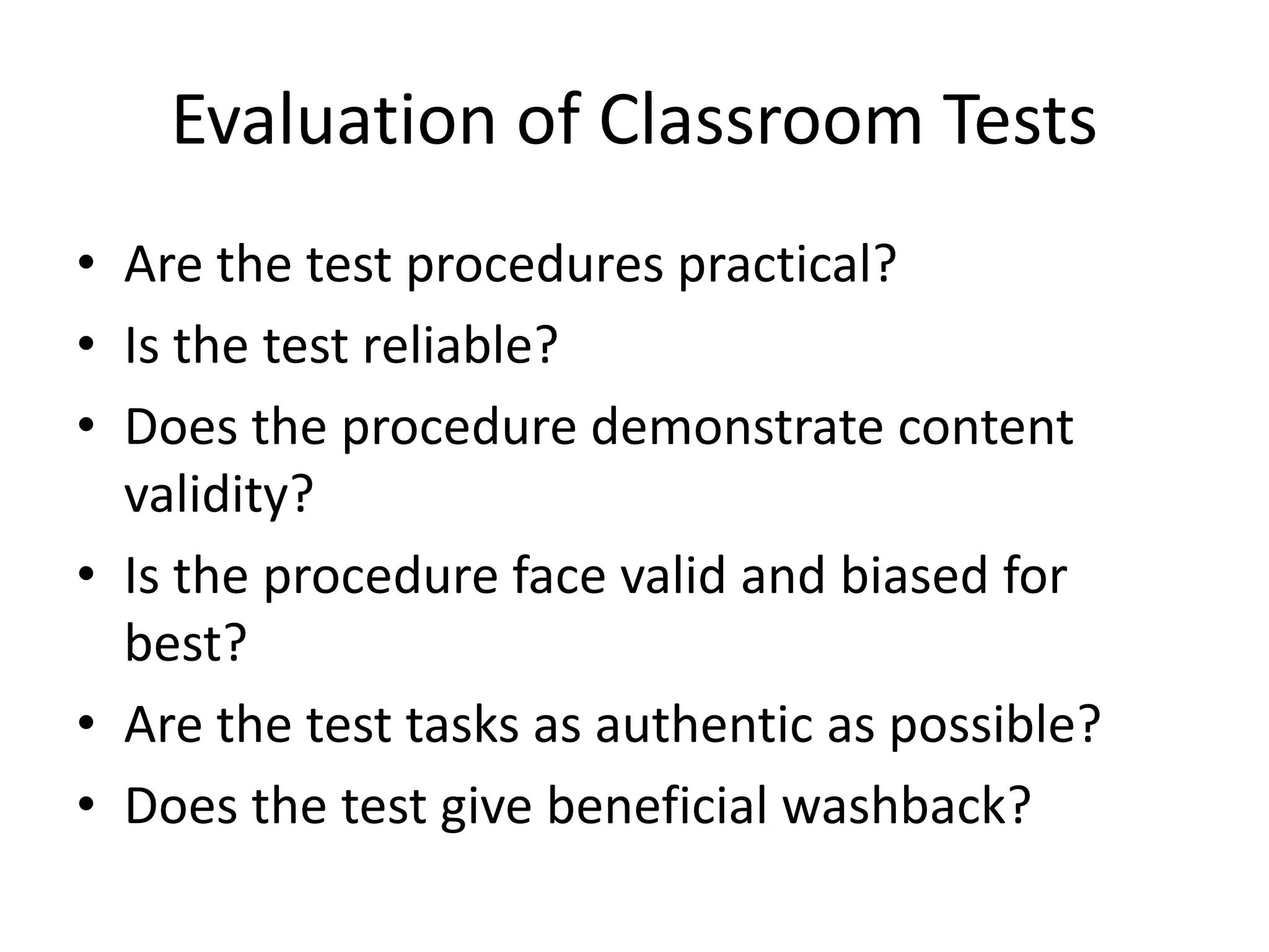 Principles_of_language_testing.ppt | Standardized Testing | Educational ...