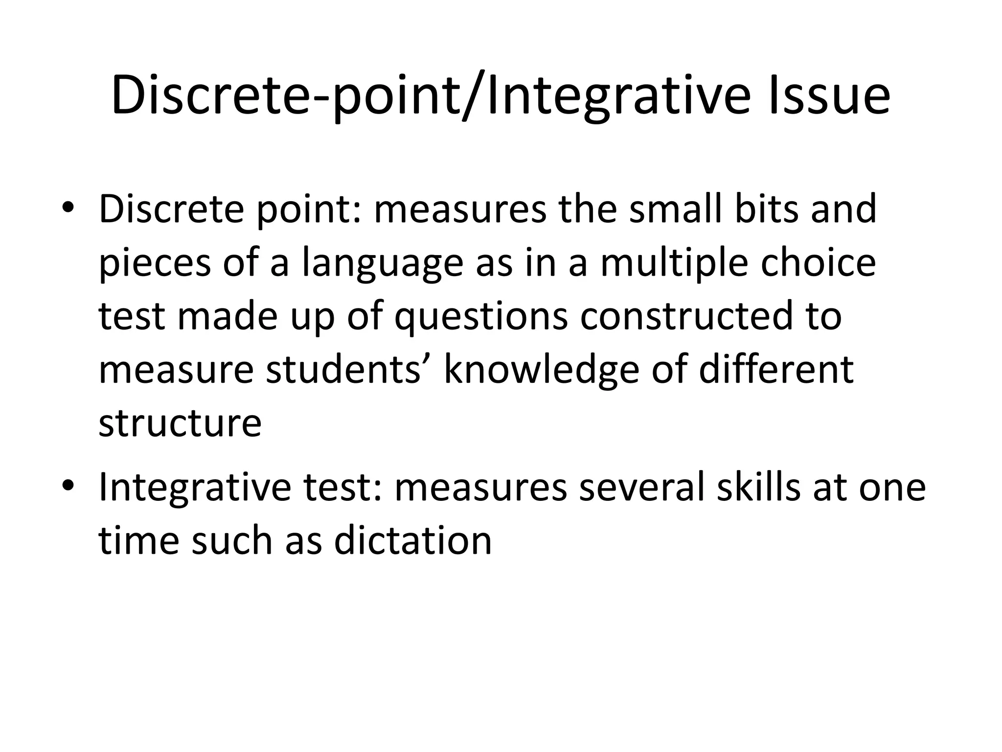 Principles_of_language_testing.ppt | Standardized Testing | Educational ...
