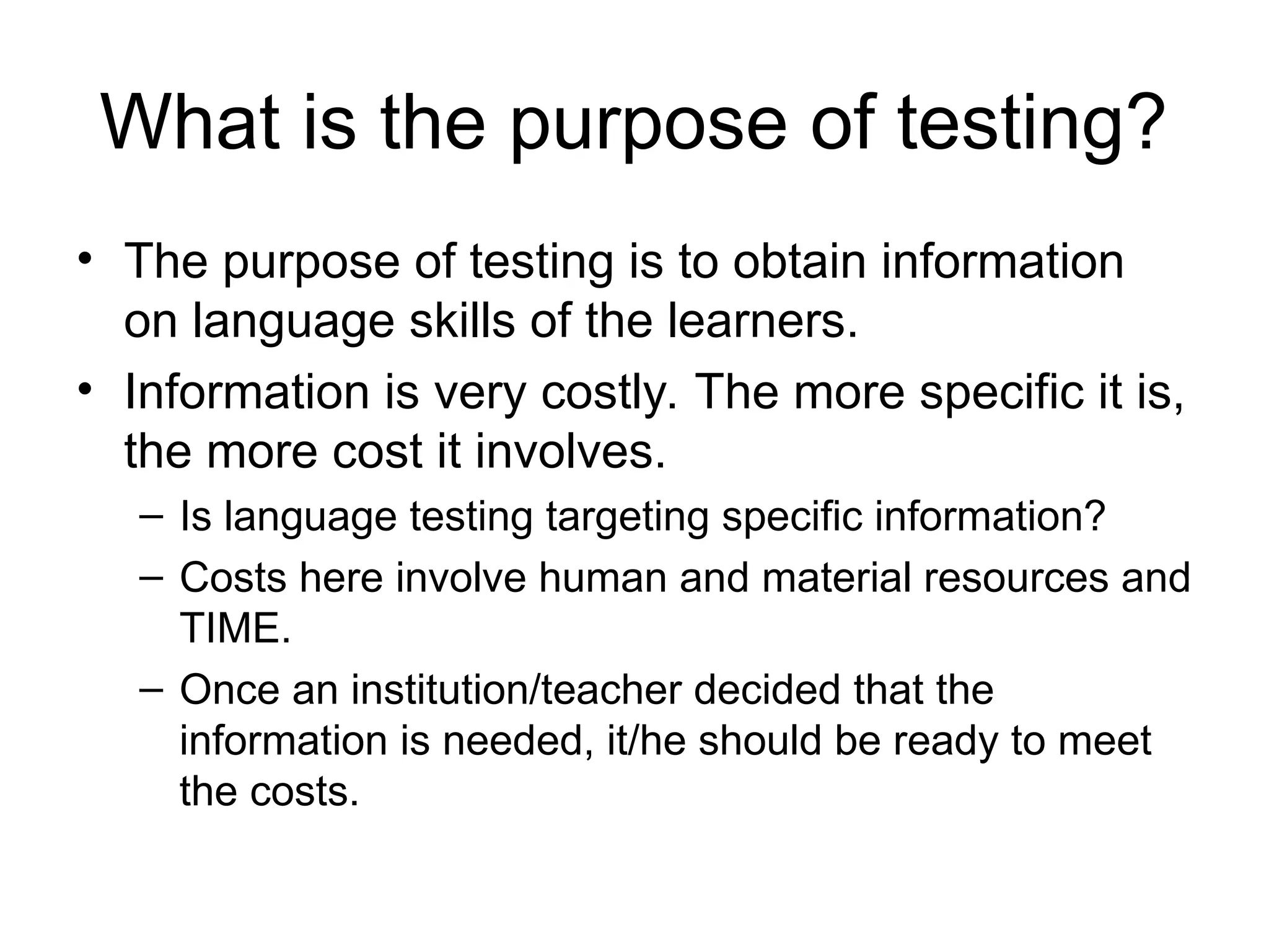 Principles of Language Testing.power point | PPT