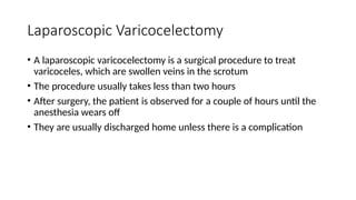 Principles of Laparoscopy and Procedure of Laparoscopic Varicocelectomy ...
