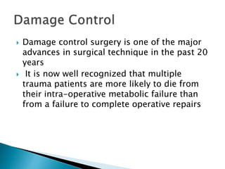 Principles of laparotomy for trauma | PPTX