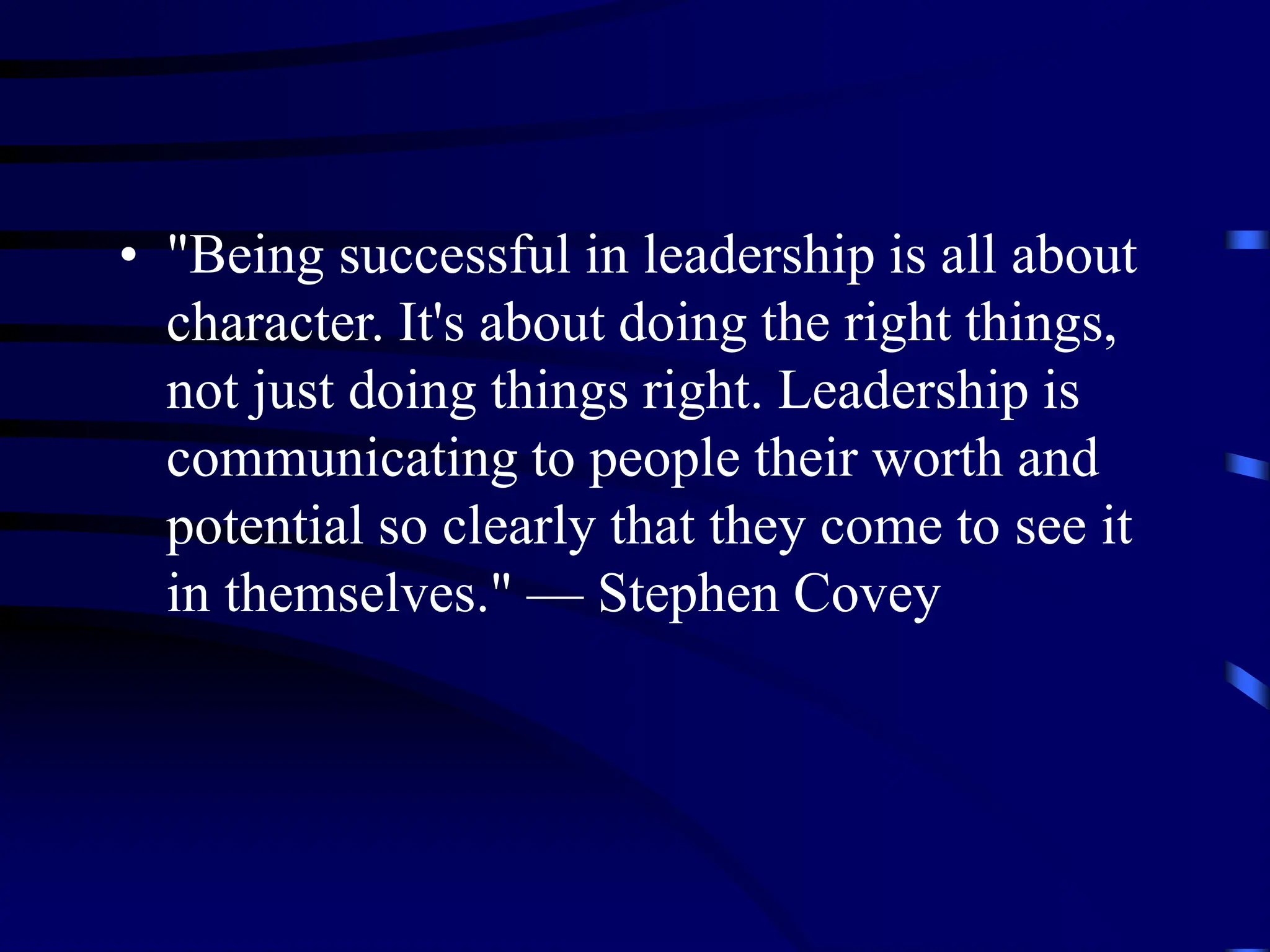 PRINCIPLES OF LEADERSHIP POWERPOINT PRESENTATION | PPT