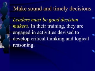 PRINCIPLES OF LEADERSHIP POWERPOINT PRESENTATION | PPT