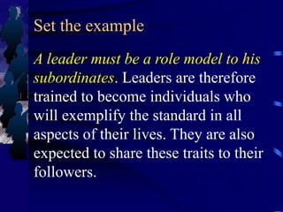 PRINCIPLES OF LEADERSHIP POWERPOINT PRESENTATION | PPT
