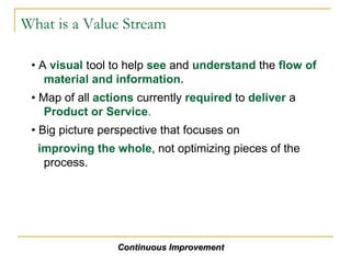 Principles Of Lean And Value Stream Mapping Overview | PPT