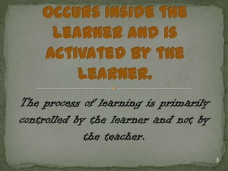 Principles of learning | PPTX