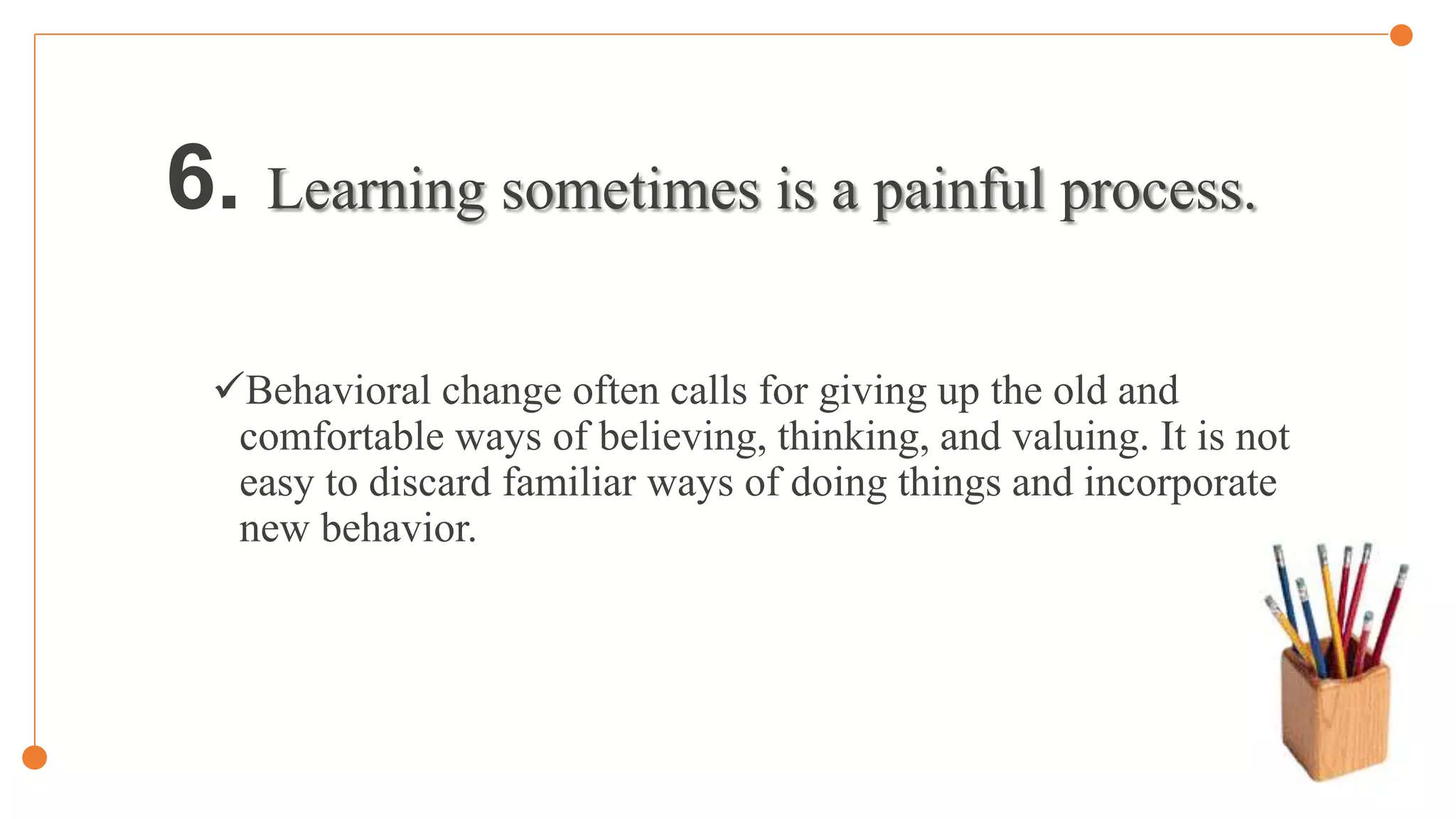 Principles of Learning | PPTX