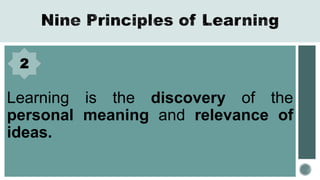 Principles of Learning | PPT