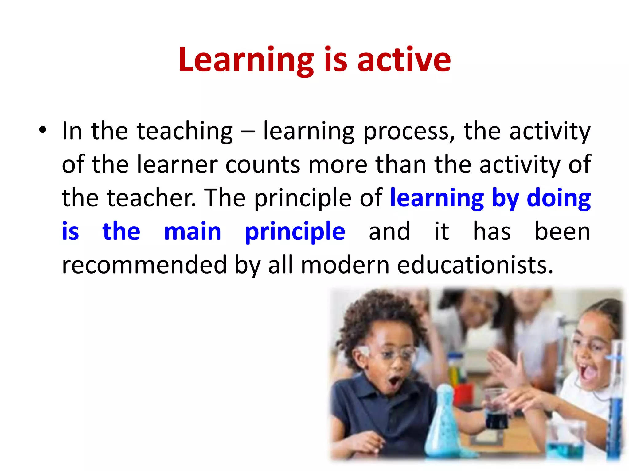 Principles of learning | PPTX
