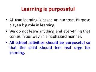 Principles of learning | PPTX