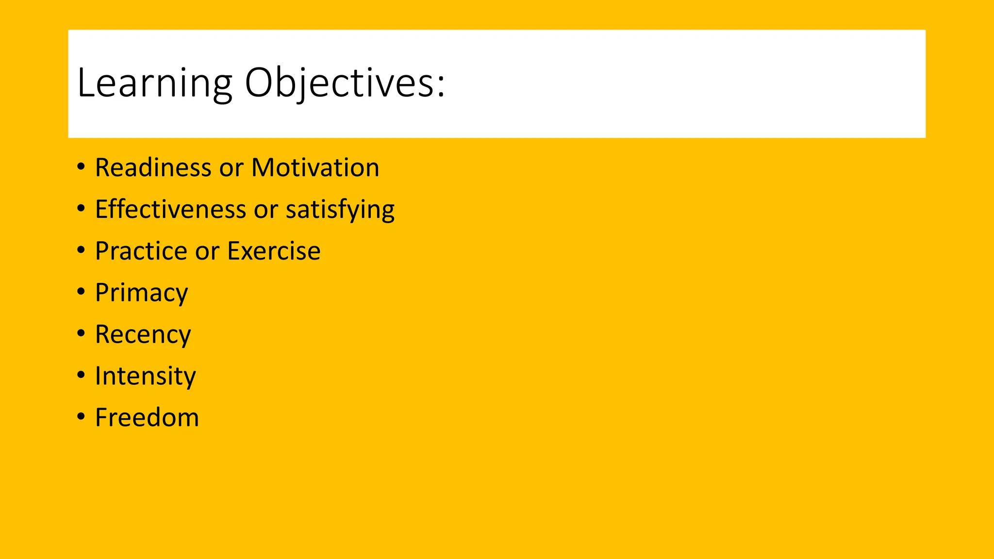 Principles of Learning | PPTX