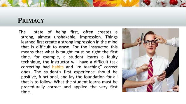 Principles of Learning | PPTX