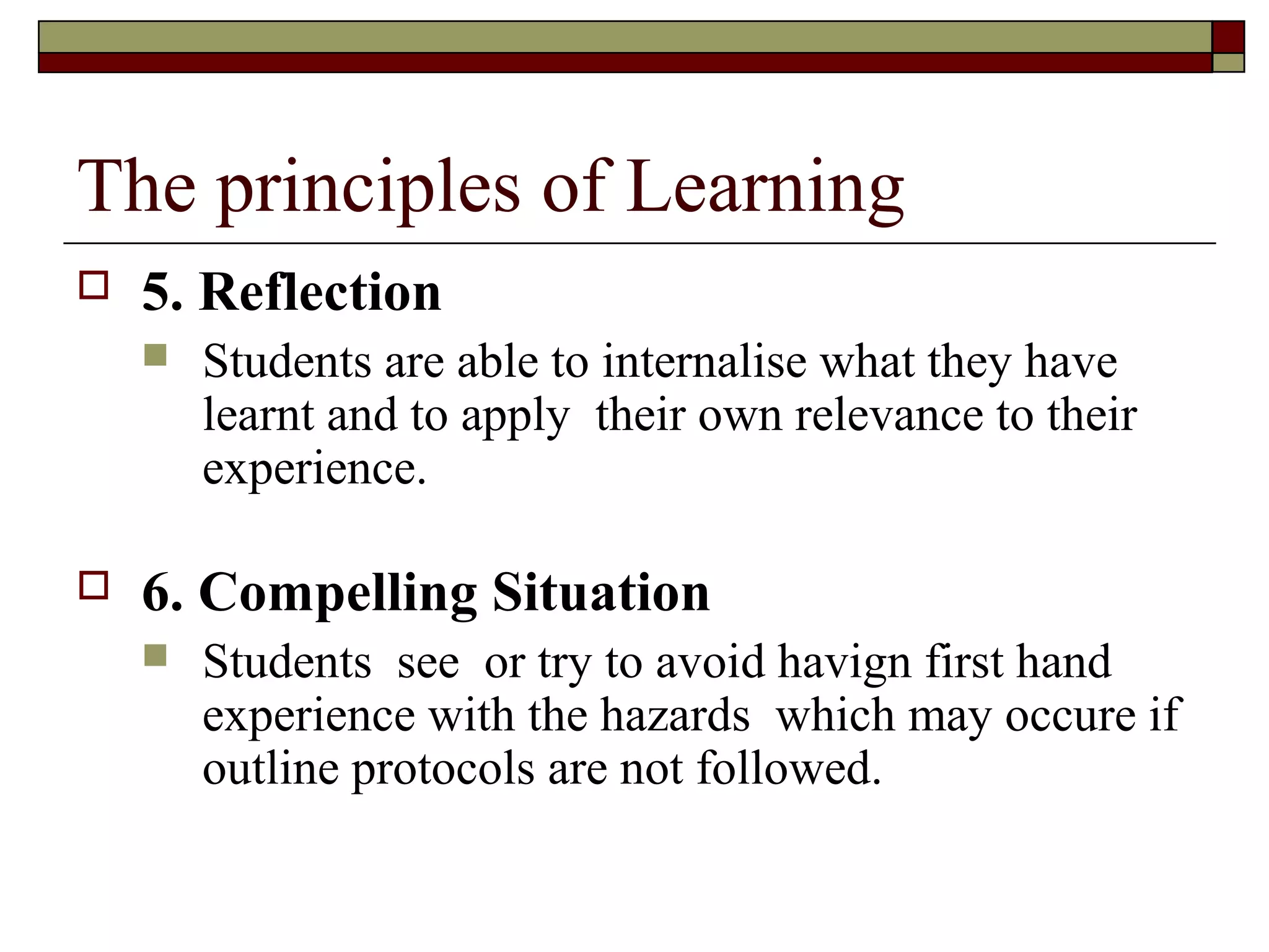 Principles of learning activity | PPT