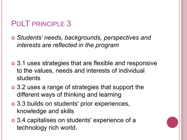 Principles of learning and teaching | PPT