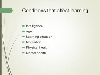 Principles of learning pdf | PDF