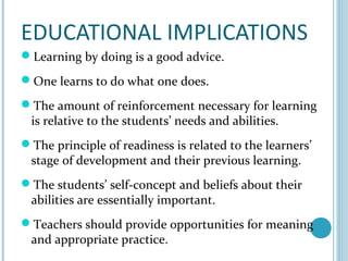 Principles of learning (6 laws of learning) | PPT
