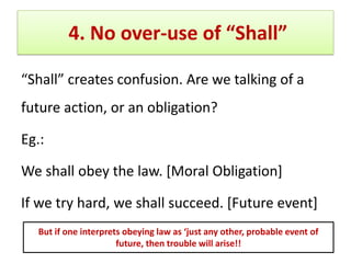 Principles of legal drafting | PDF