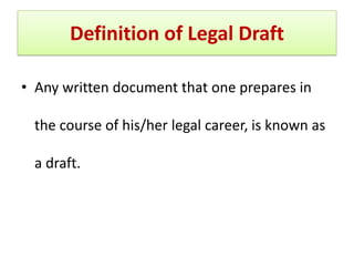 Principles of legal drafting | PDF