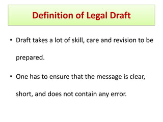 Principles of legal drafting | PDF